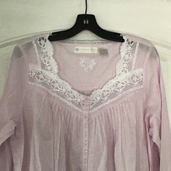 Eileen West | Intimates & Sleepwear | Nwt Eileen West Ls Cotton Lace ...